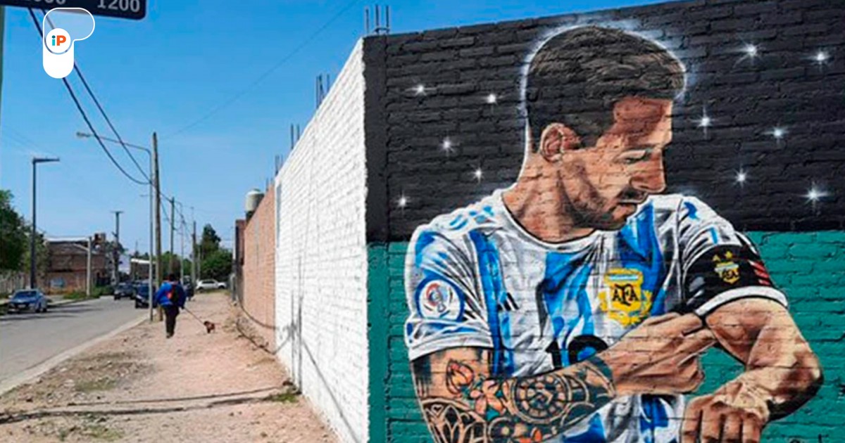 Furor mundialista: Messi, el hombre de todos los murales | IP ...